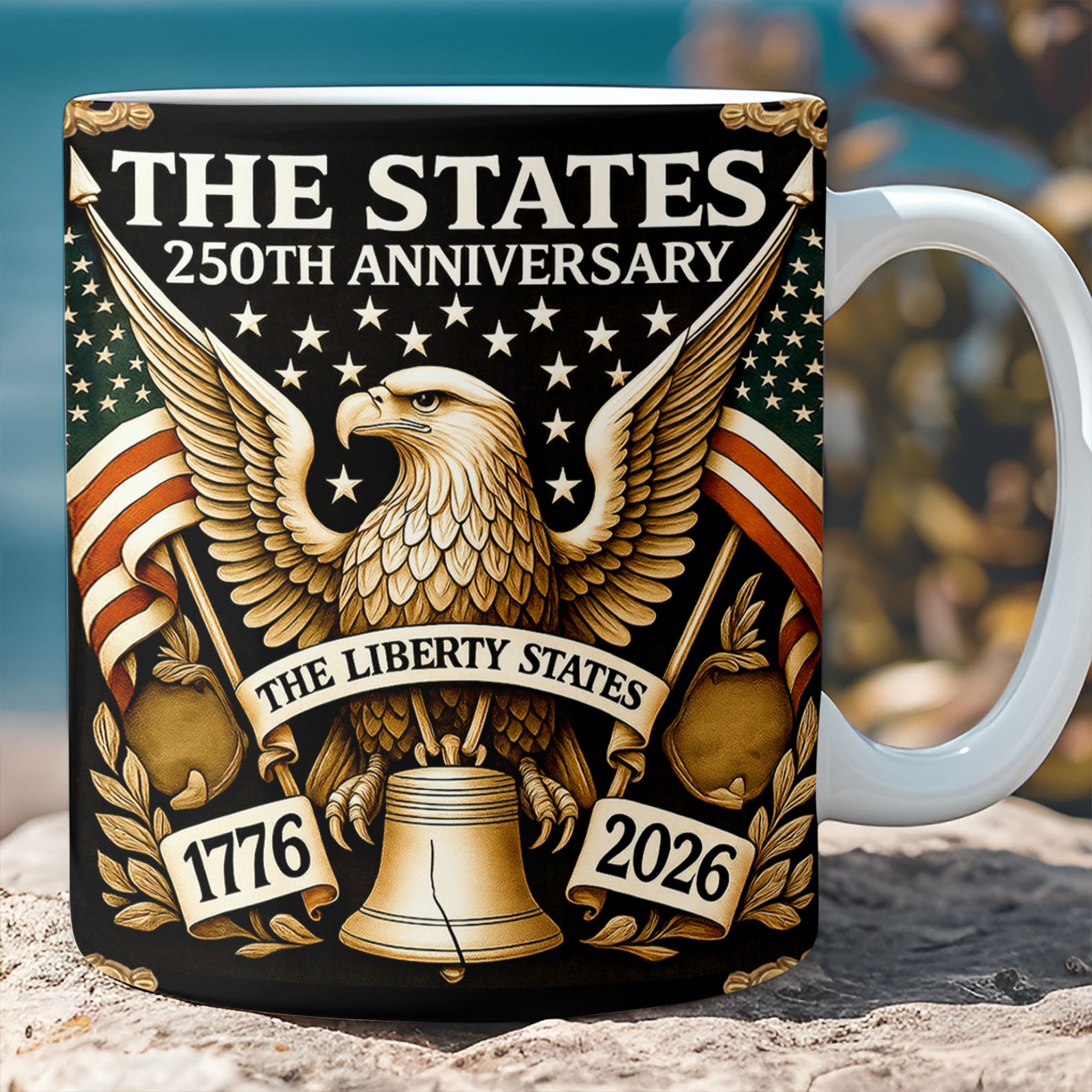 USA 250 Years Anniversary Mug, American Independence 1776-2026 ...