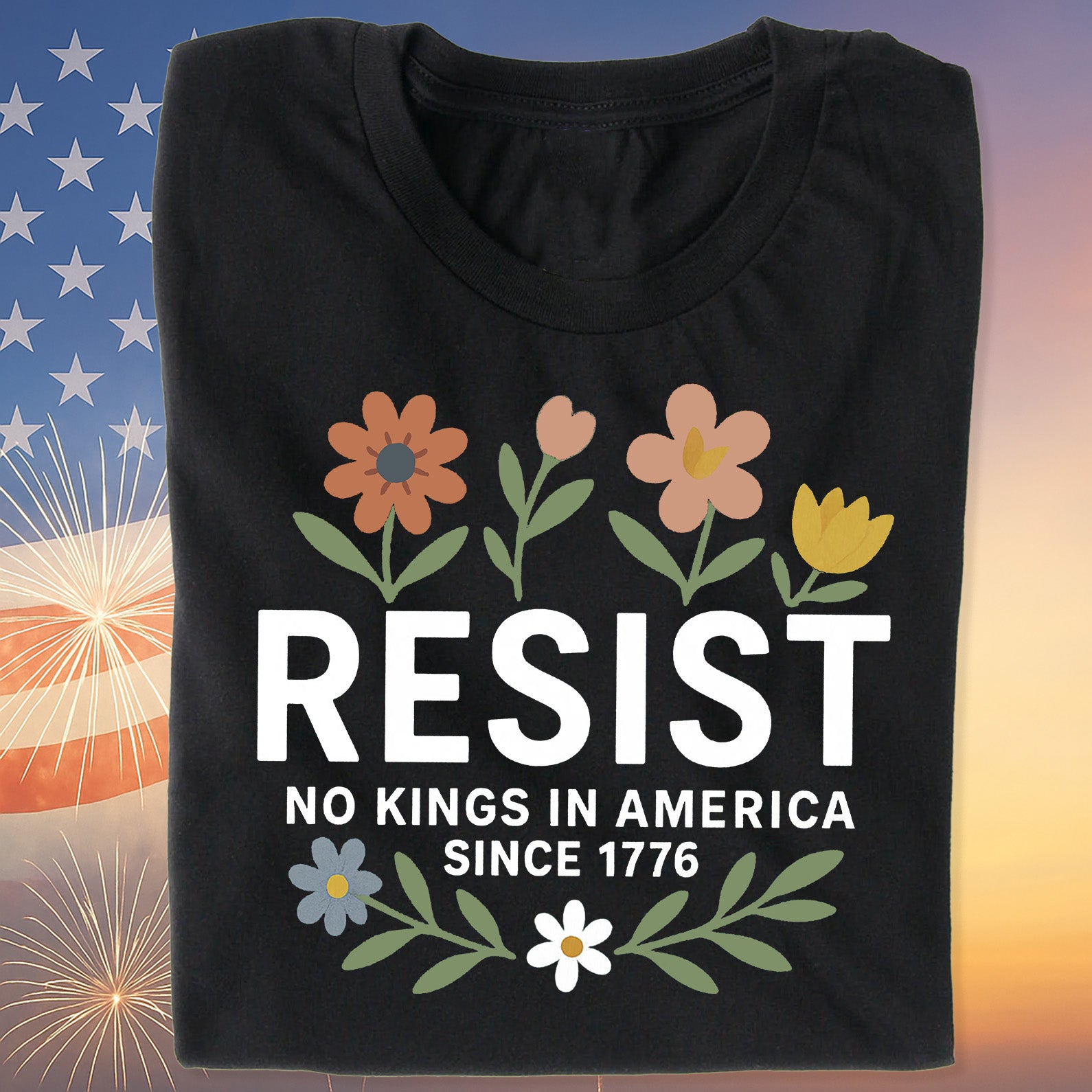 Resist No Kings In America Shirt | Since 1776 Shirt | Anti-Trump Shirt ...