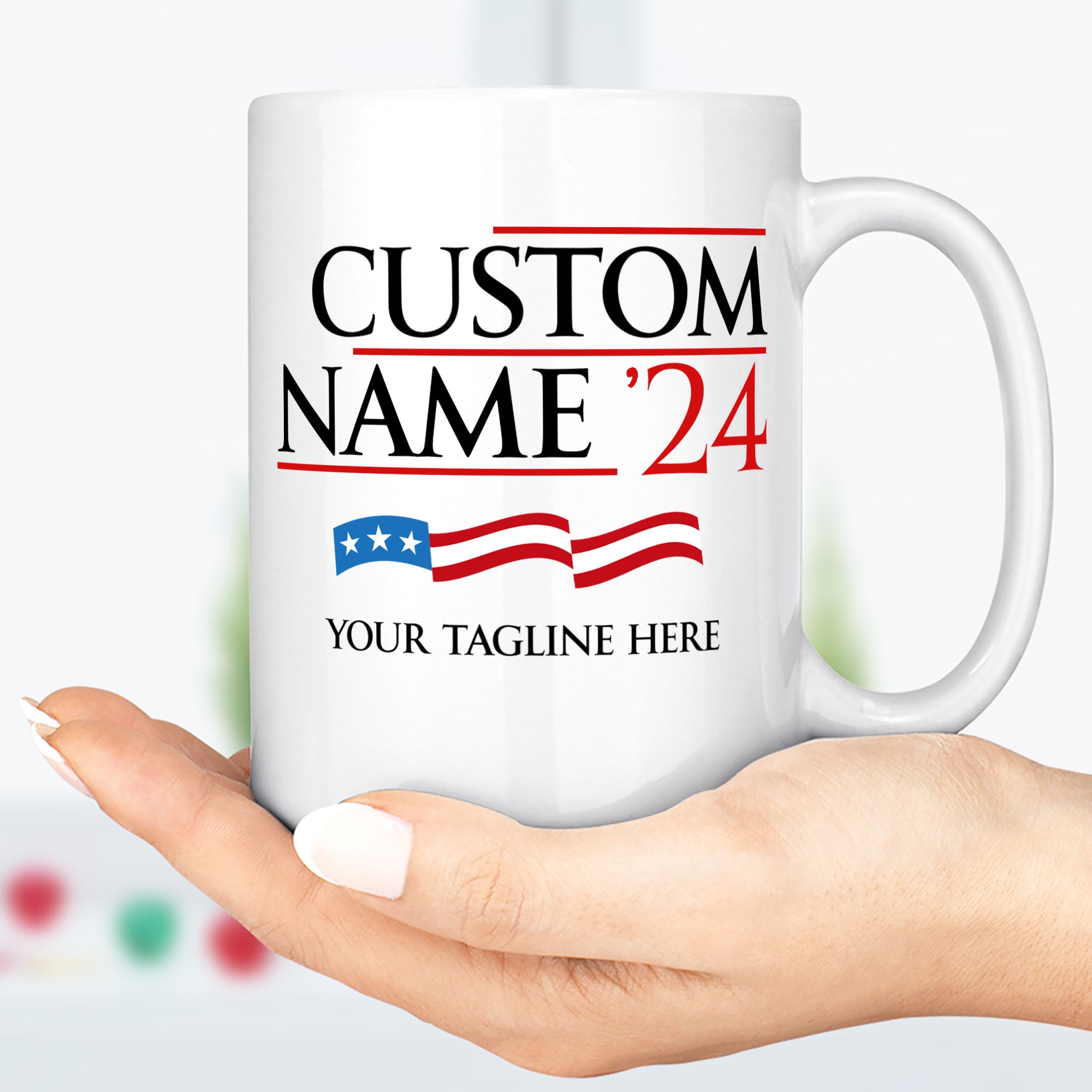 Custom Election 2024 Mug, Gift for Dad Father's Day, Funny Mug Husband ...