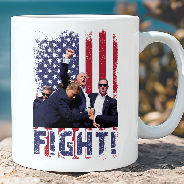Trump Fight 2024 Mug, Trump Pennsylvania Rally, Trump Fight Mug - The ...