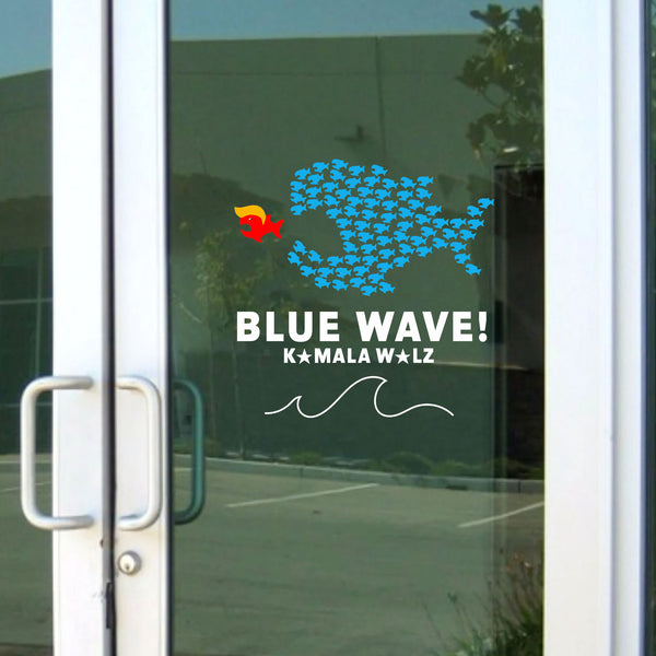 Blue Wave Harris Walz 2024 Decal, Kamala Harris 2024 Car Decal ...