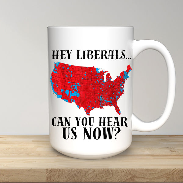 Trump Victory Map, MAGA Trump Can You Hear Us Now Coffee Mug, Red Trump ...