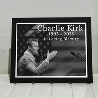 Charlie Kirk Memorial Picture Frame, In Loving Memory Charlie Kirk ...