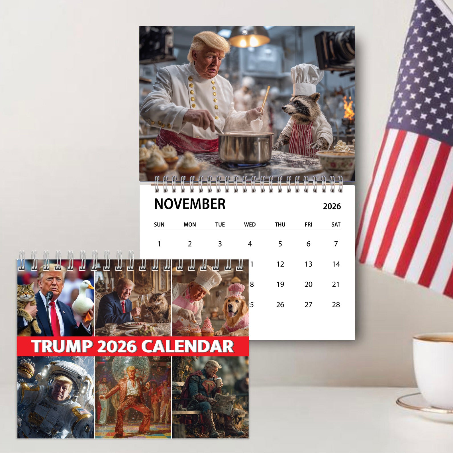 Funny Trump 2026 Calendar | MAGA Calendar | Christmas Eve 2026 Gifts ...