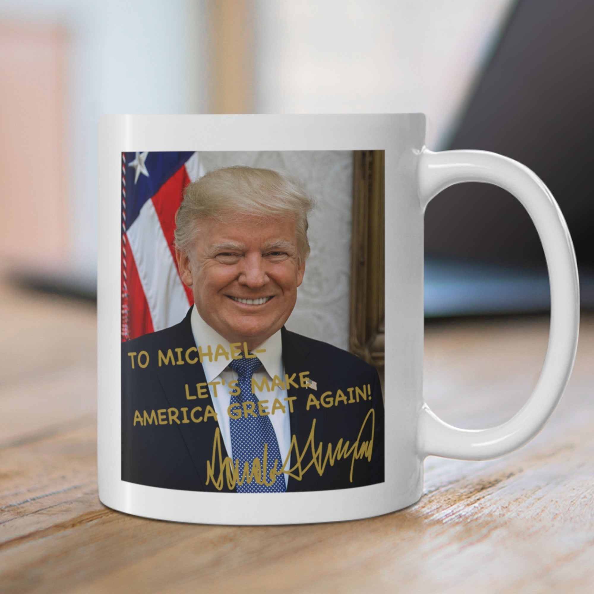 President Donald Trump Official Portrait 2025 Coffee Mug - The Red First