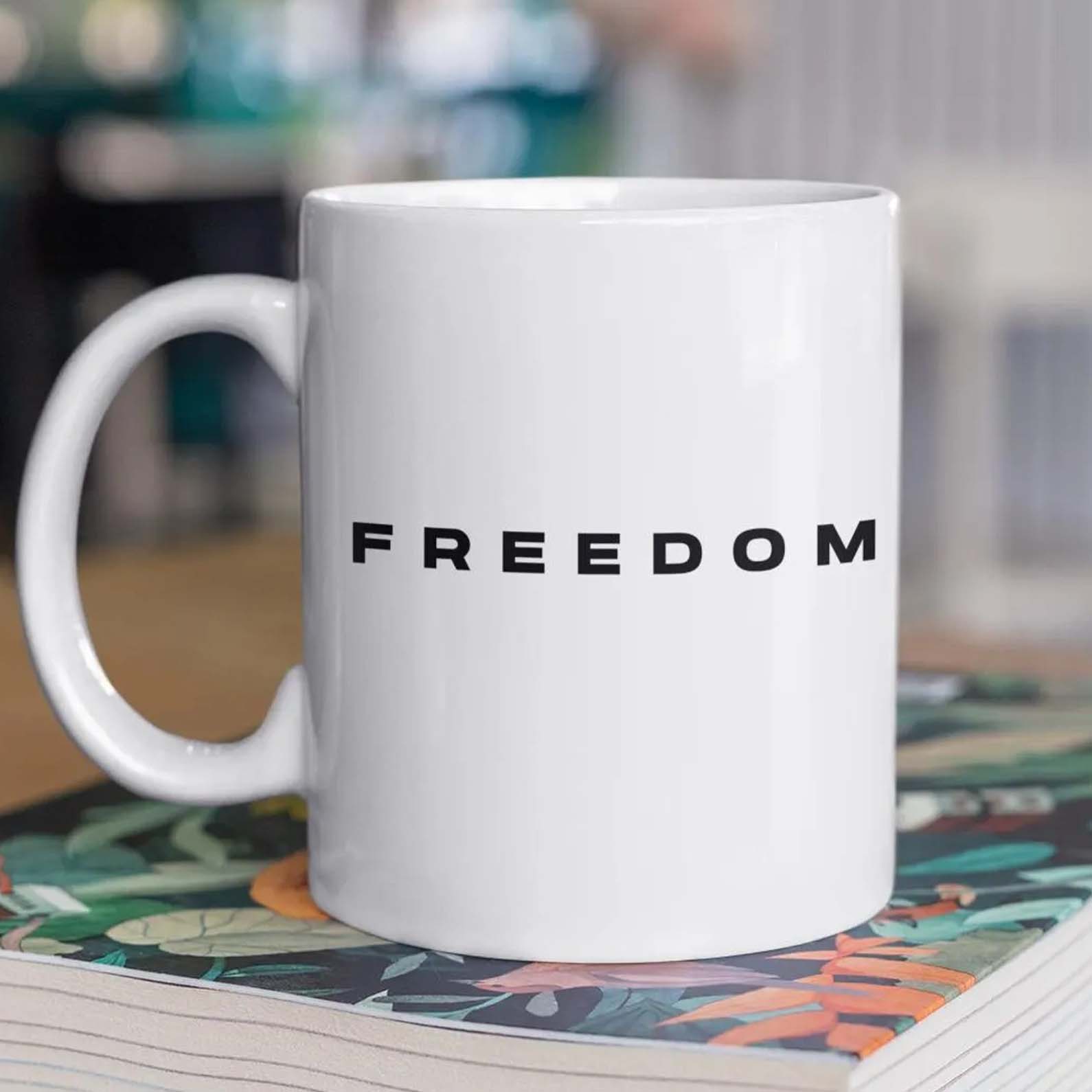 Charlie Kirk FREEDOM Mug, Charlie Kirk mug, Justice For Charlie Mug, F ...